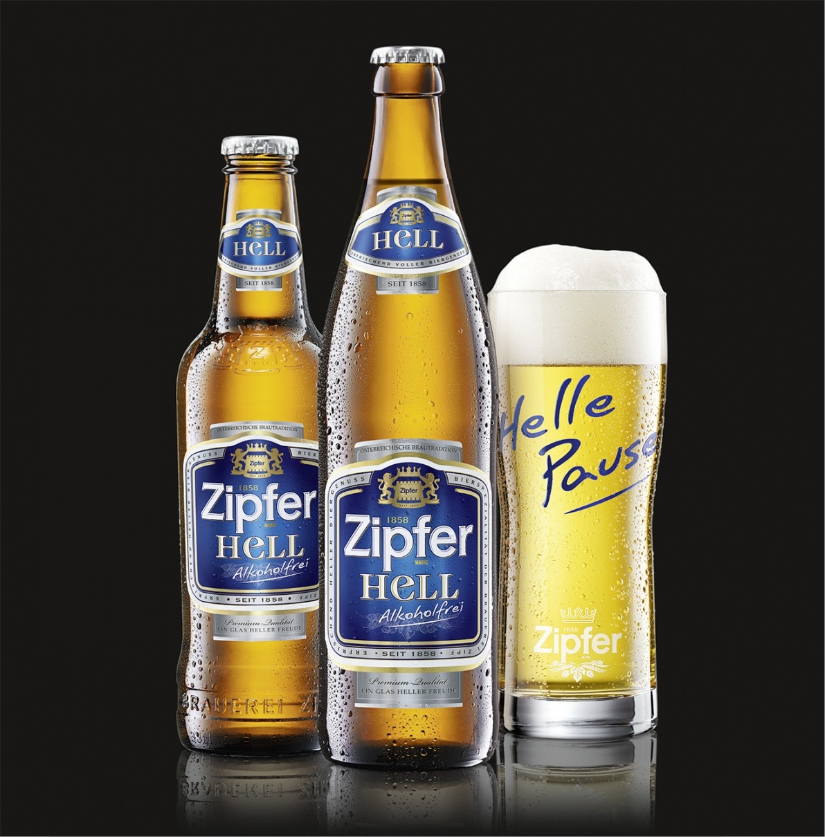 Zipfer Hell Alkoholfrei by Pichler & Gattringer Grafik Design
