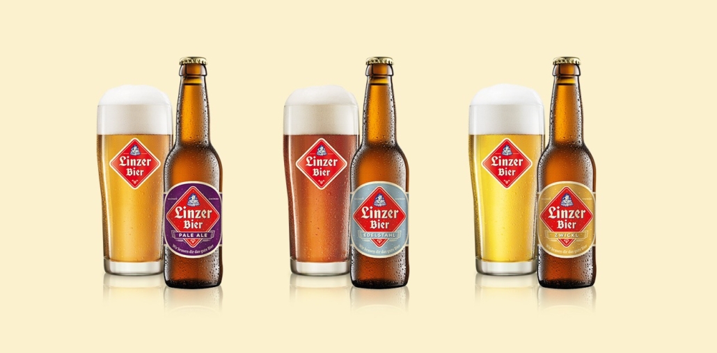 Linzer Bier Packaging Design by Pichler & Gattringer Grafik Design